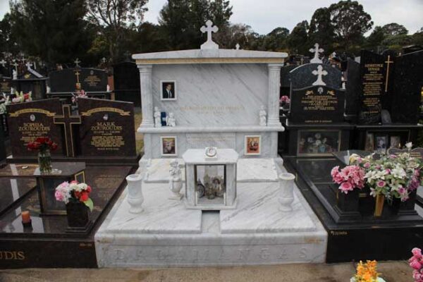 Customised Double Monuments - Olympia Marble