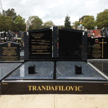 Customised Double Monuments - Olympia Marble