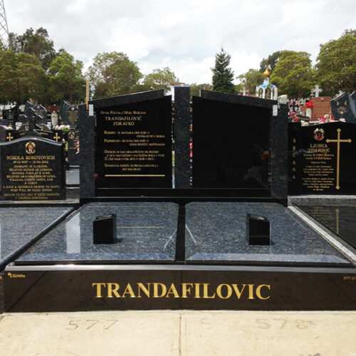 Customised Double Monuments - Olympia Marble