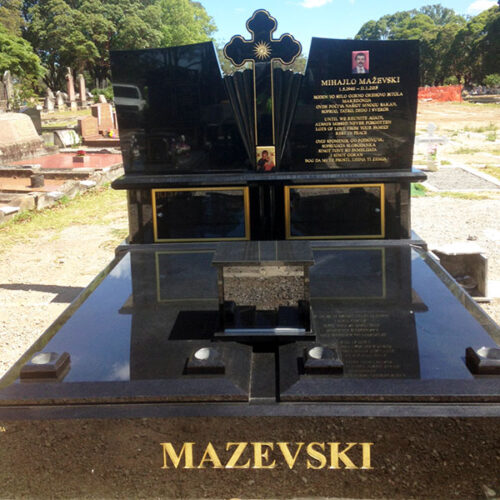 Customised Double Monuments - Olympia Marble